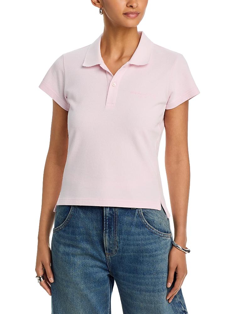 ALEXANDER WANG Alexanderwang Shrunken Polo Tee